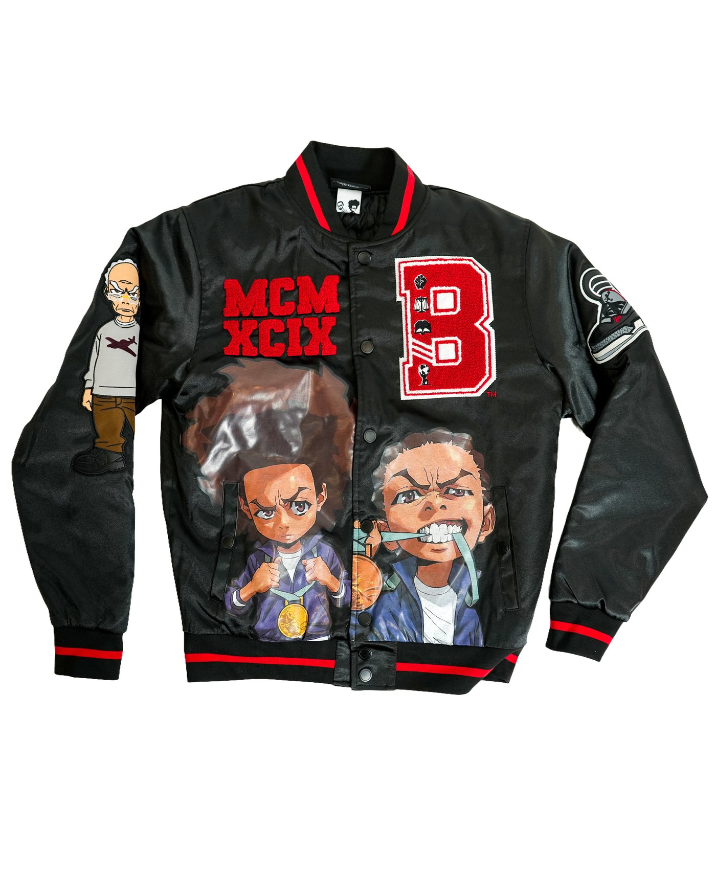 The Boondocks Olympians Varsity Satin Jacket | deKryptic – de•Kryptic